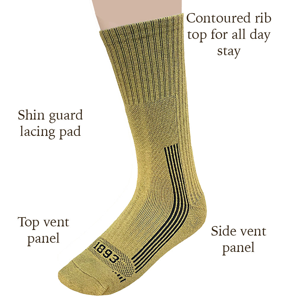 Coyote Brown Boot Socks (2pk) – 1893 Apparel